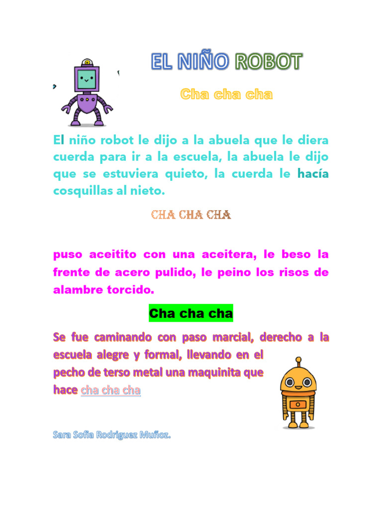 El niño robot y su abuela | PDF
