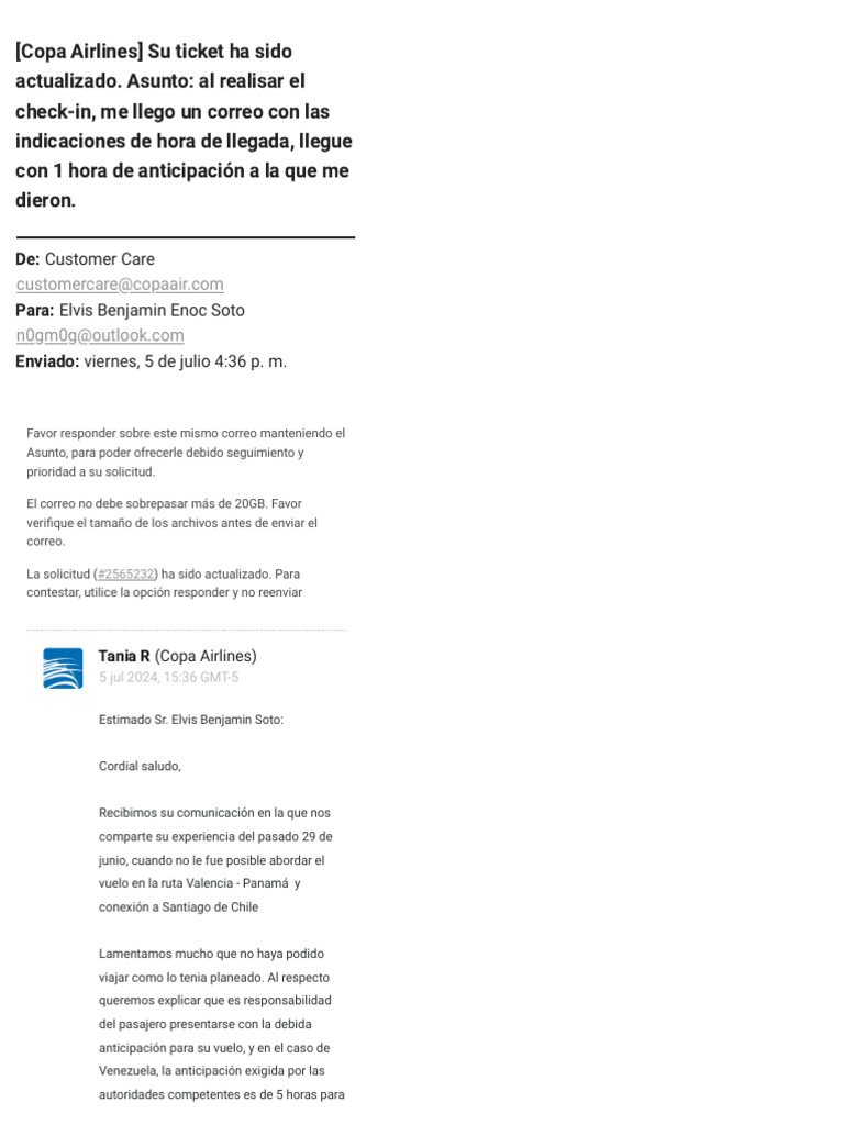 Documento de Outlook | PDF