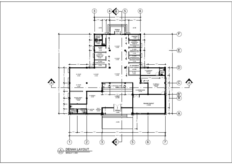 Denah Layout Kantah Rev | PDF
