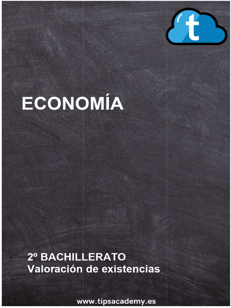 Teoria Economia 2o Bachillerato Control de Existencias PMP FIFO y WILSON | PDF | Negocios