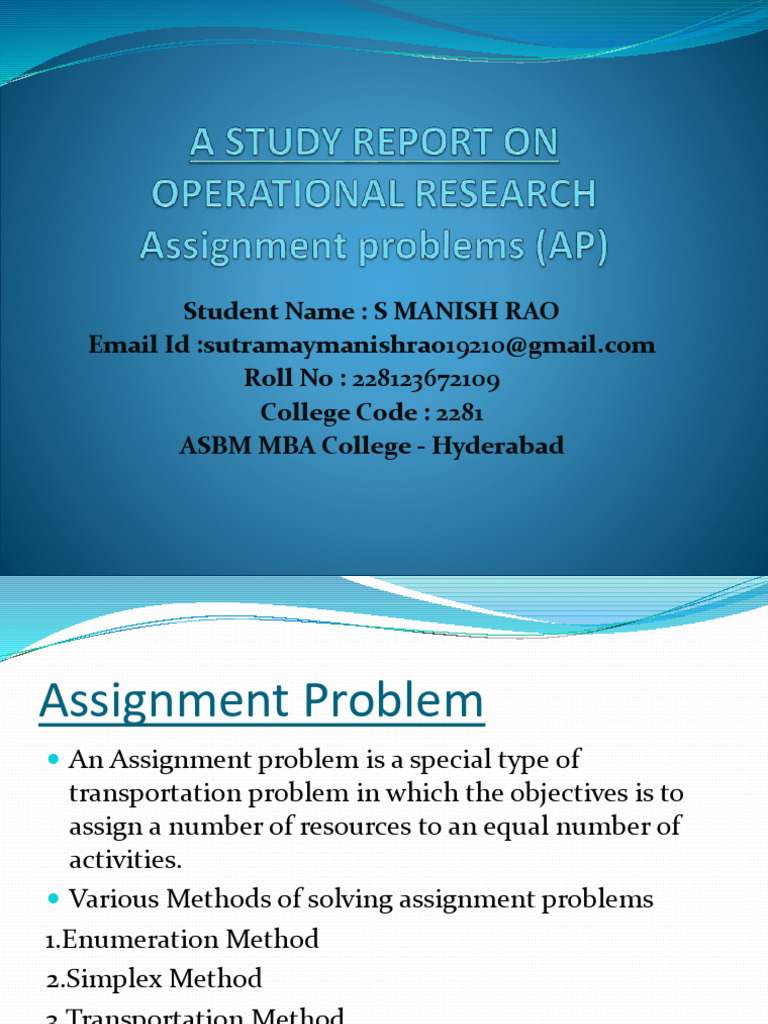 Solving Assignment Problems with Hungarian Method | PDF | Algorithms And Data Structures ...