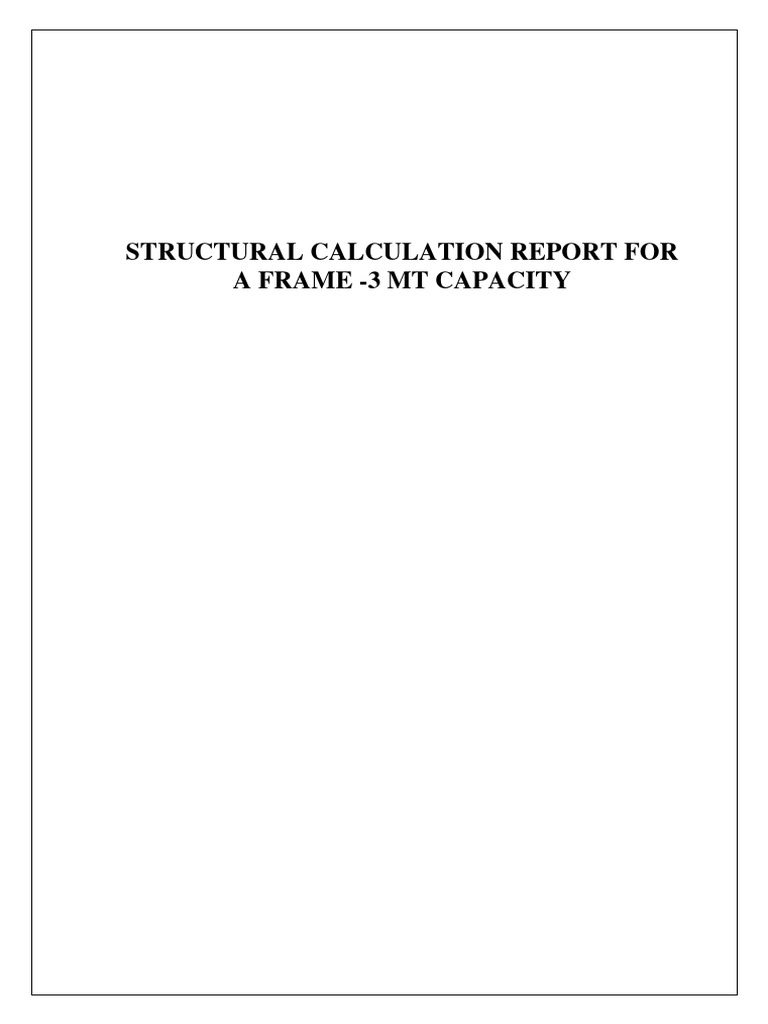 Structural Calculation Report | PDF | Civil Engineering | Structural Engineering