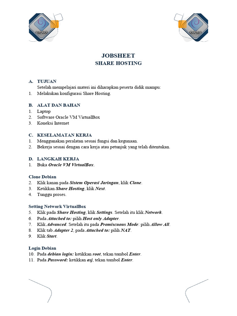 4. Jobsheet | PDF