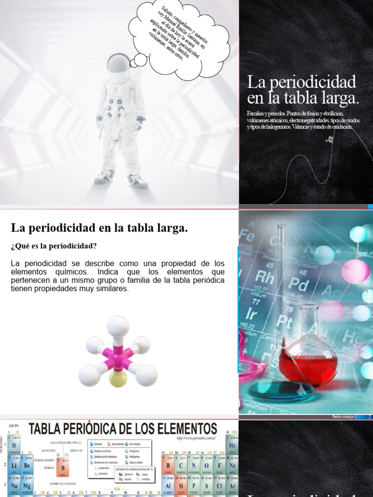 La Periodicidad en La Tabla Larga | PDF | Valencia (Química) | Óxido