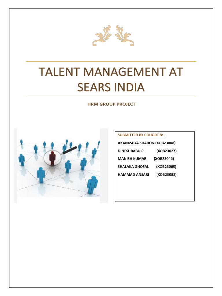 HRM Term I Group Project - Talent Management at Sears | PDF | Talent ...