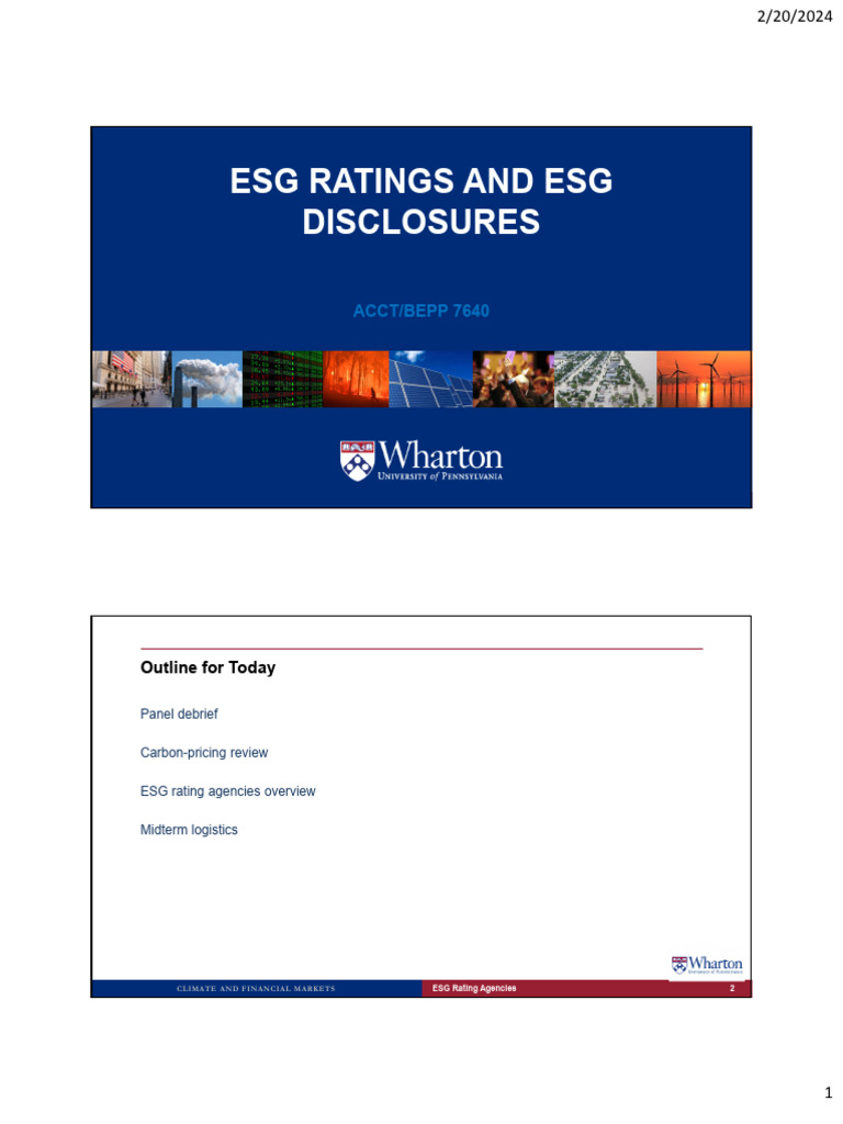 ESG Ratings and Climate Finance Insights | PDF | Credit Rating Agency ...
