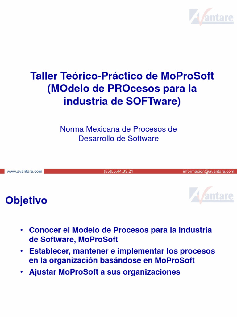 MoProSoft v4 | PDF | Software | Calidad (comercial)