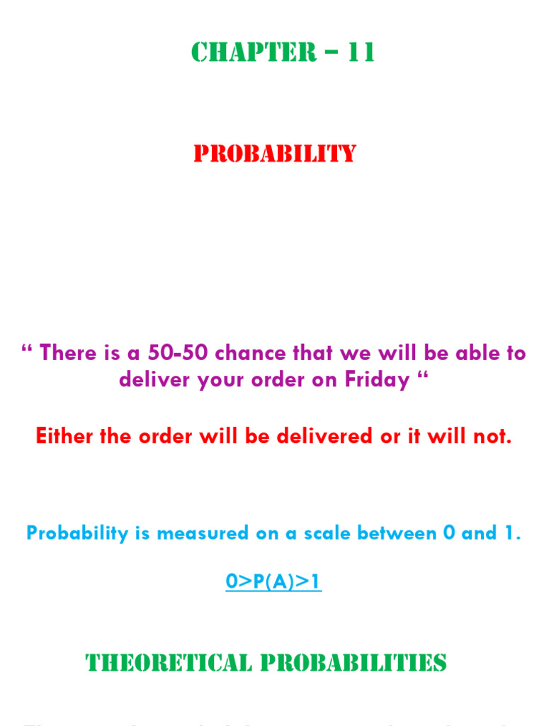 Chapter 11 - Probability | PDF | Probability | Applied Mathematics Chapter 11 - Probability | PDF | Probability | Applied Mathematics