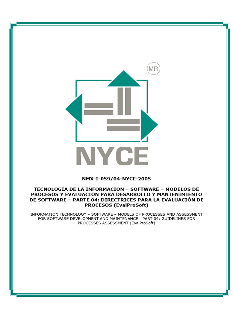 NMX I 059 04 Nyce 2005 | PDF | Evaluación | Software