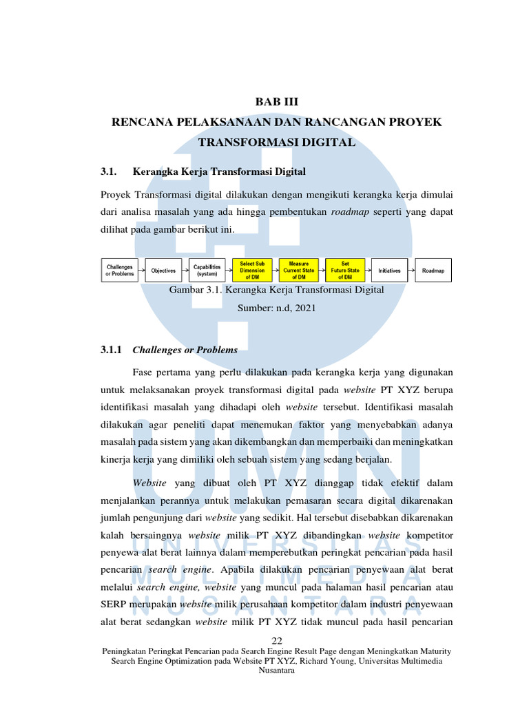 Optimasi SEO untuk Peringkat Website PT XYZ | PDF