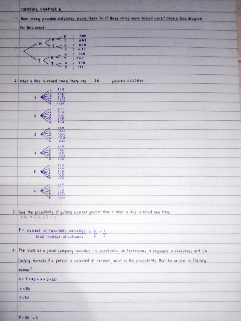 Tutorial Chapter 5 (1-9) | PDF
