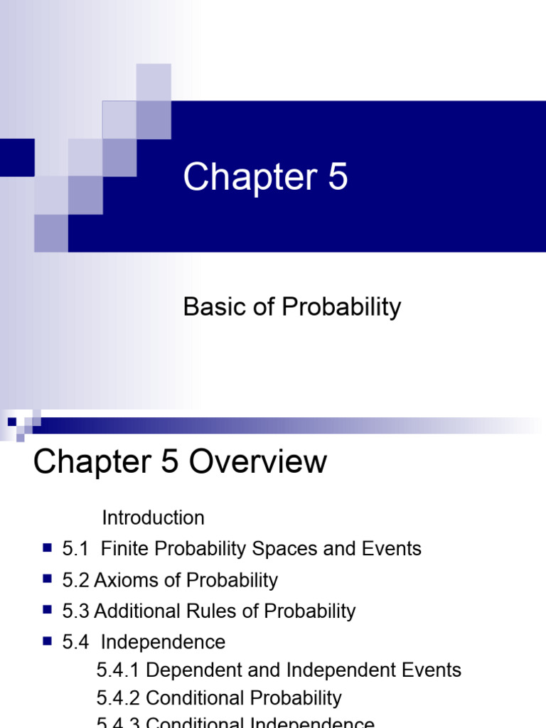 Chapter 5 Basic Probability | PDF | Probability | Probability Distribution