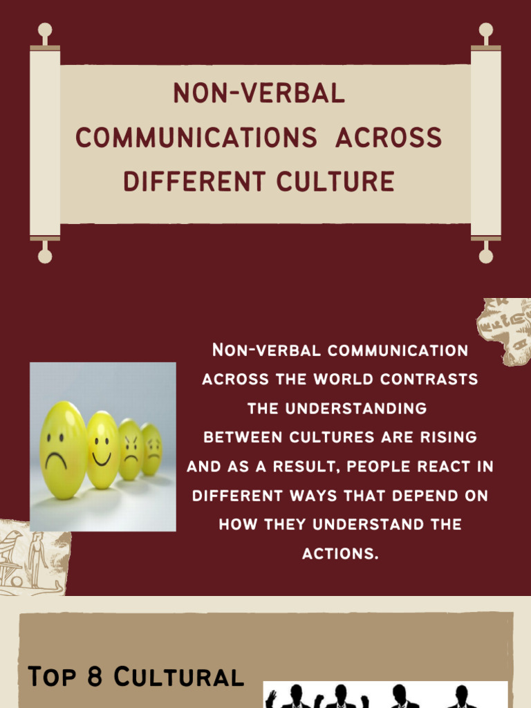 Non Verbal Communications Across Different Culture | PDF | Nonverbal ...