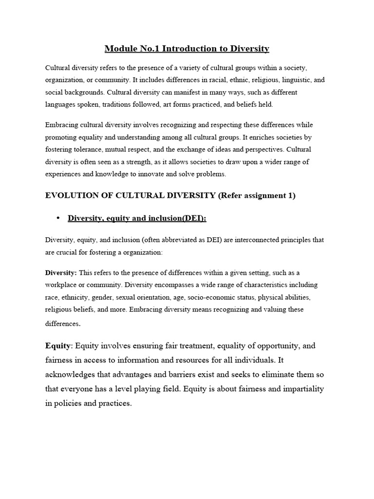 Module N1 | PDF | Diversity (Business) | Employee Retention