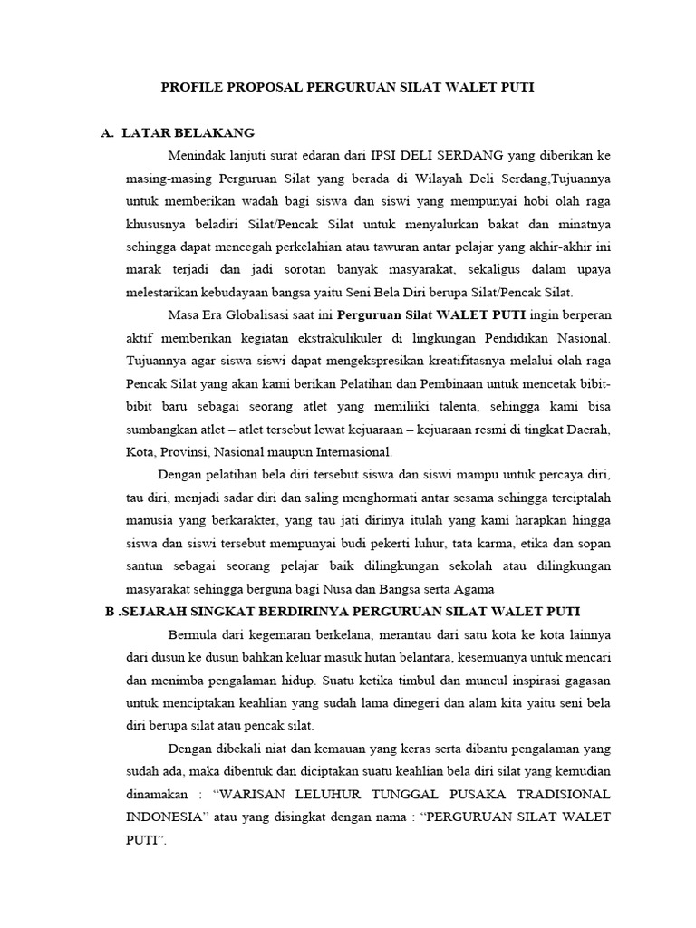 Proposal Pengembangan | PDF