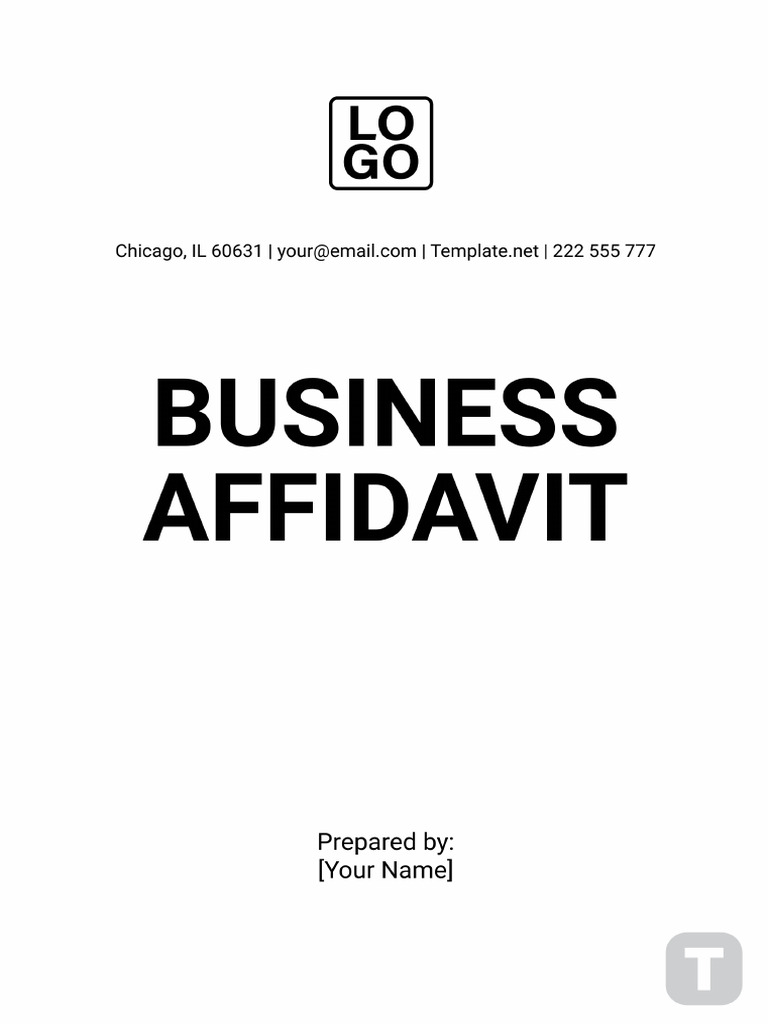 Sample Business Affidavit Template - Edit Online & Download Example | PDF