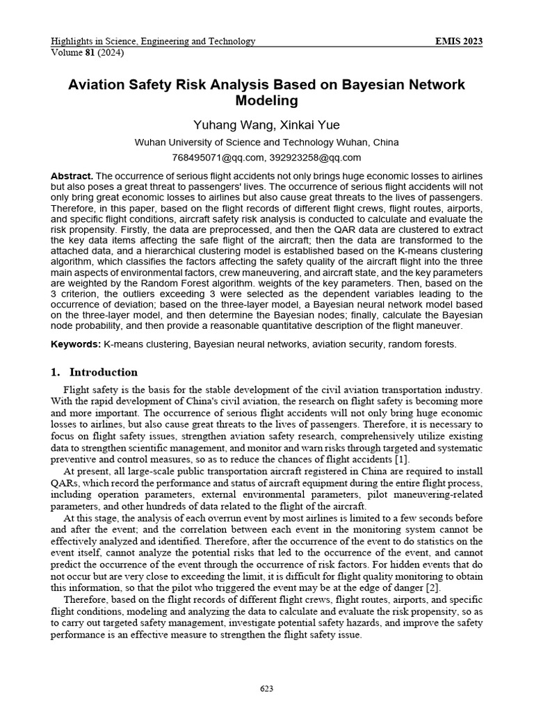 Aviation Safety Risk Analysis | PDF | Cluster Analysis | Bayesian Network