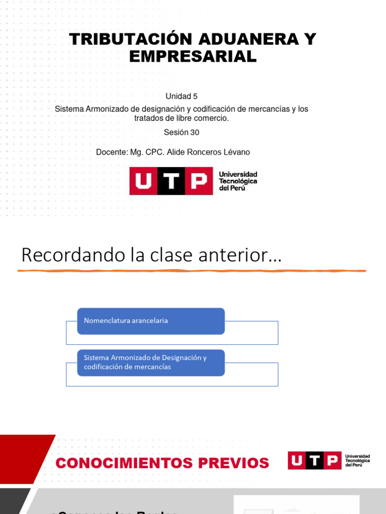 S11 - s2 - Material REGLAS GENERALES - PROCEDIMIENTO PARA CLASIFICACIÓN ARANCELARIA - BASE ...