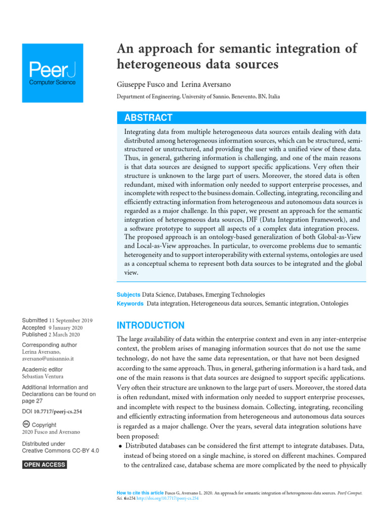 Peerj Cs 254 | PDF | Databases | Conceptual Model