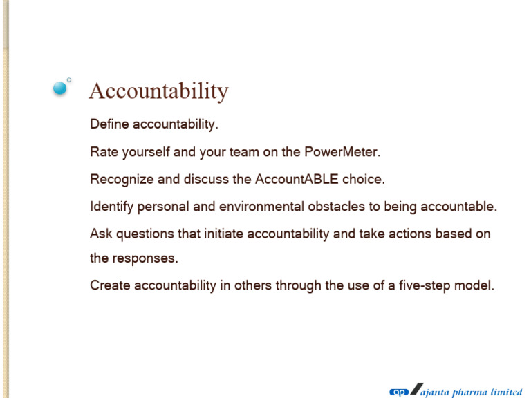 Accountability | PDF