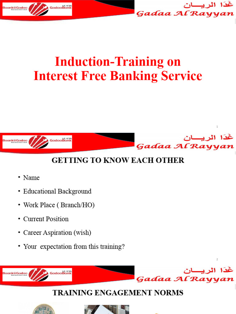 Interest Free Banking Training Overview | PDF | Islamic Banking And ...