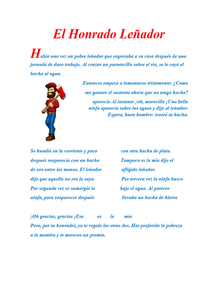 El Honrado Leñador | PDF | Poesía