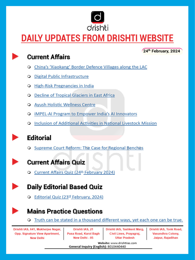29 Handout (24th February, 2024) | PDF | Governance | Government