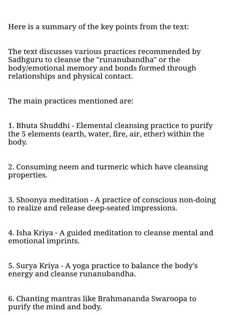 Memory Cleanse Part1 | PDF | Meditation | Mind