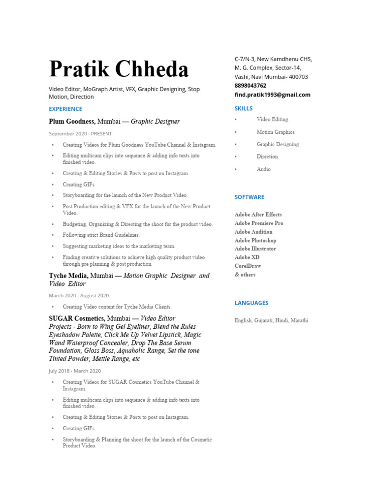 Pratik PyjamaHR Resume | PDF