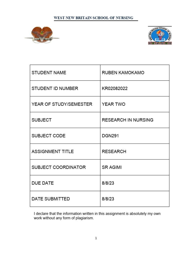 Research in Nursing .... Wanpis@130402 | PDF | Experiment ...