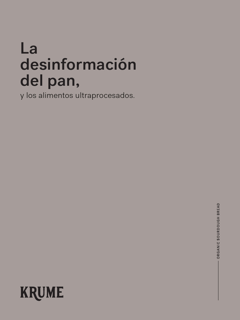 Krume | PDF | Panes | Alimentos