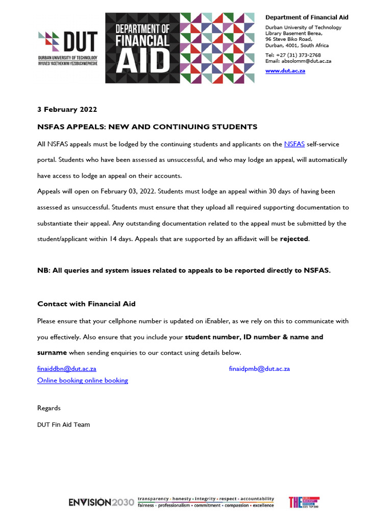 NSFAS Appeals 2022 | PDF NSFAS Appeals 2022 | PDF