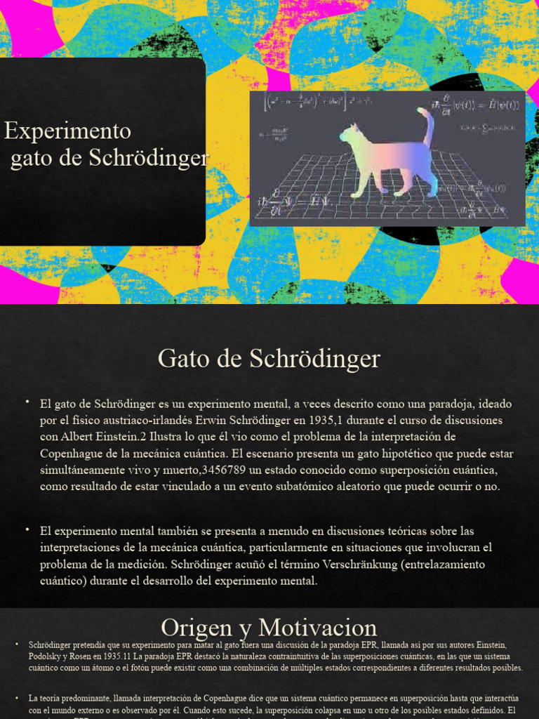 Experimento Gato de Schrödinger | PDF | Física teórica | Mecánica cuántica