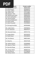 Staff Name List | PDF