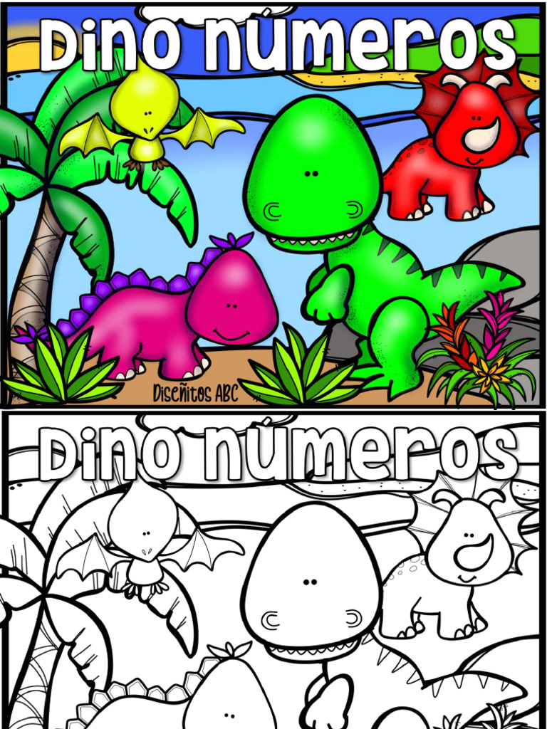 Actividades Numéricas con Dinosaurios | PDF