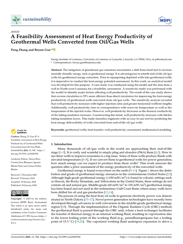 A Feasibility Assessment of Heat Energy Productivity | PDF | Thermodynamics | Applied And ...