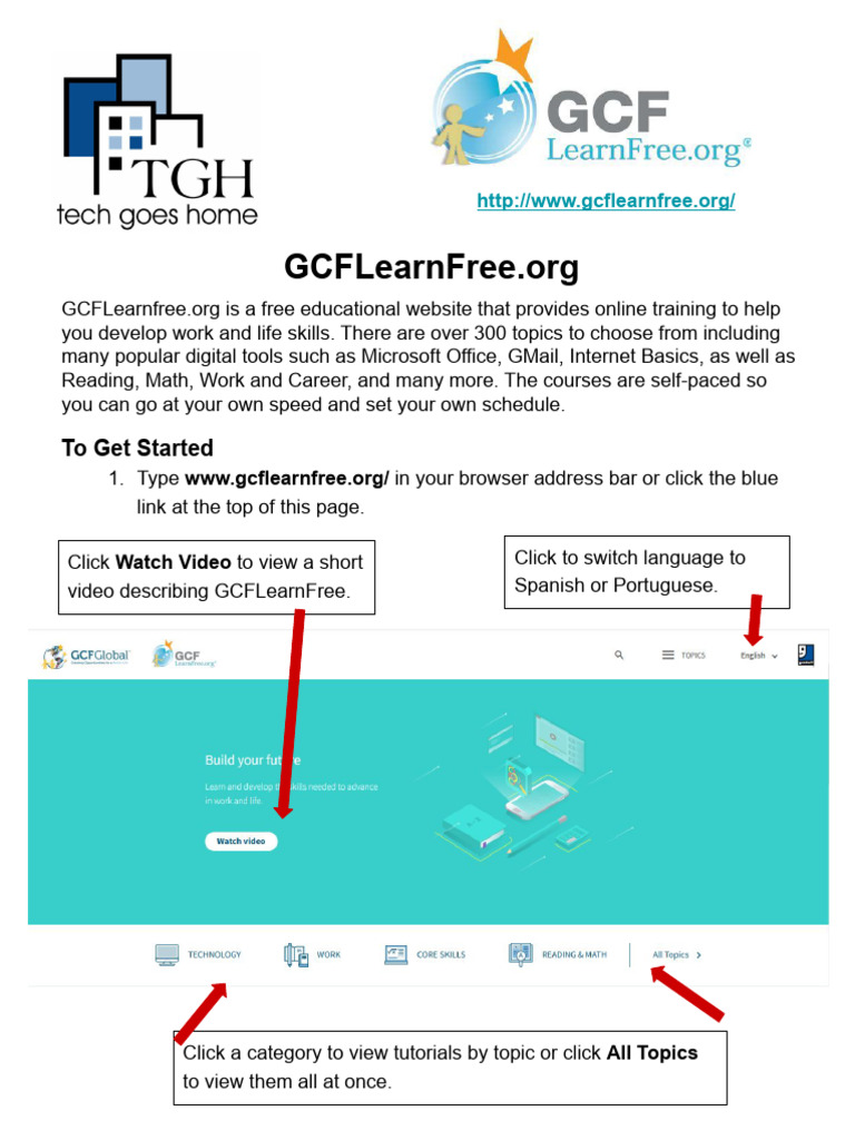 GCF Learn Free - TGH Tutorial File | PDF | Educational Technology ...