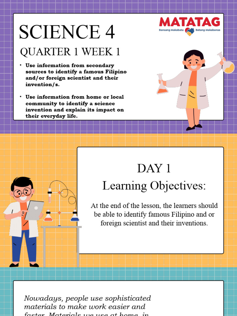 Science4 Q1 Week1 PPT MATATAG @edumaymay | PDF | Science | Cognition