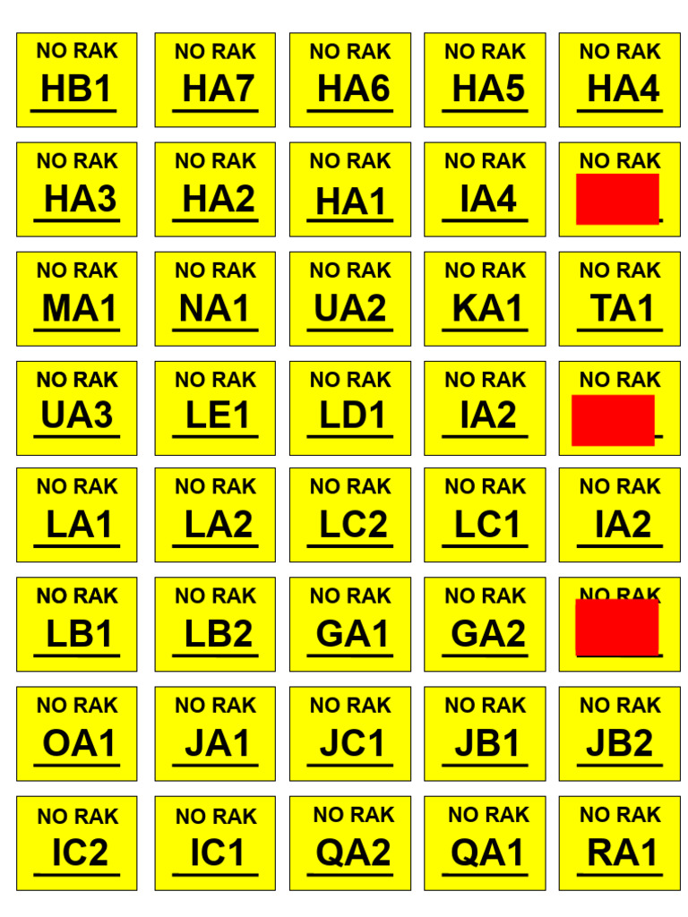 Nomor Rak Abjad | PDF