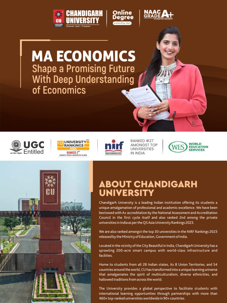 MA Economics Online Brochure | PDF | Educational Technology | Learning