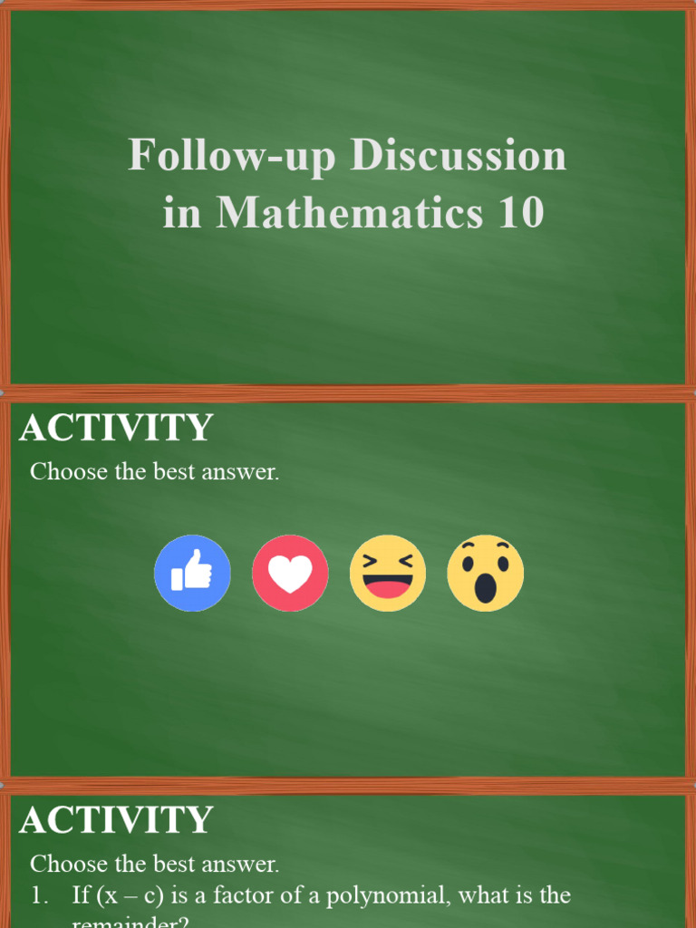Q1 Week 6 2 2 Rational Root Theorem Pdf Factorization Polynomial