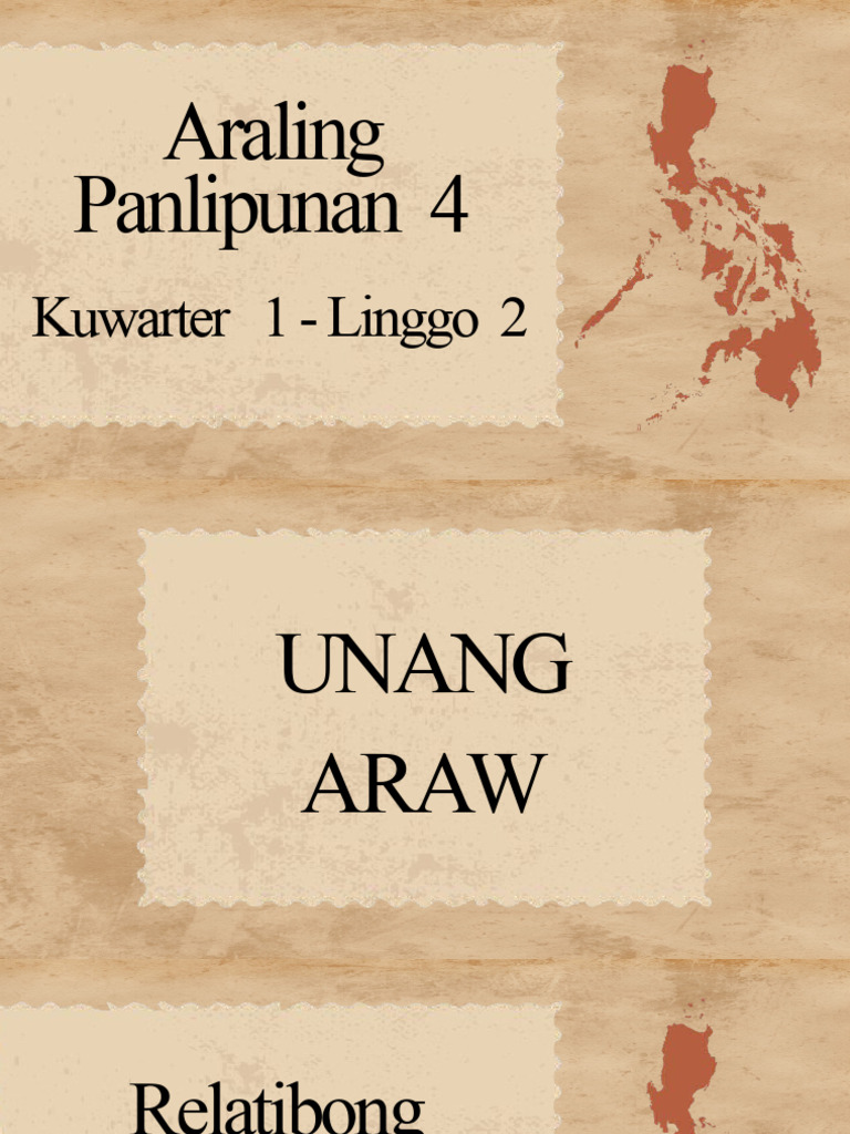 Araling Panlipunan 4 Quarter 1 Week 2 | PDF
