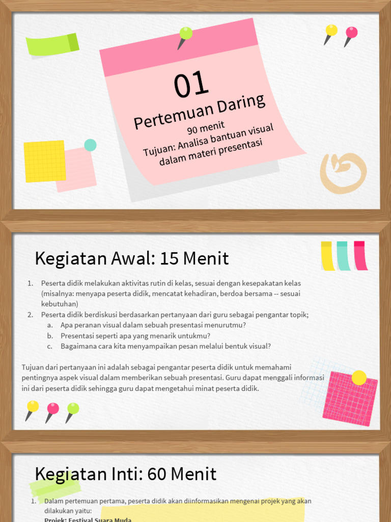 Detail Kegiatan - Analisa Bantuan Visual Dam Materi Presentasi | PDF ...