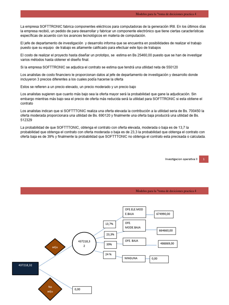 Modelos de Toma de Deciciones IO2 | PDF | Oferta (economía) | Investigación y desarrollo