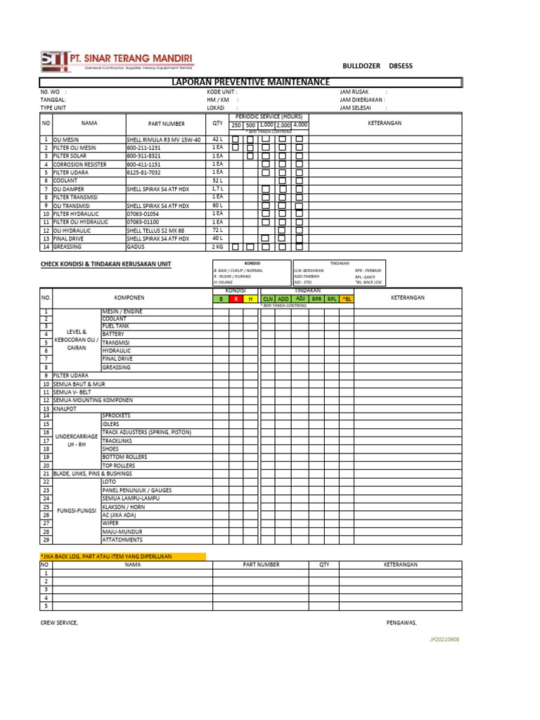 Form Service - Dozer D85ESS | PDF