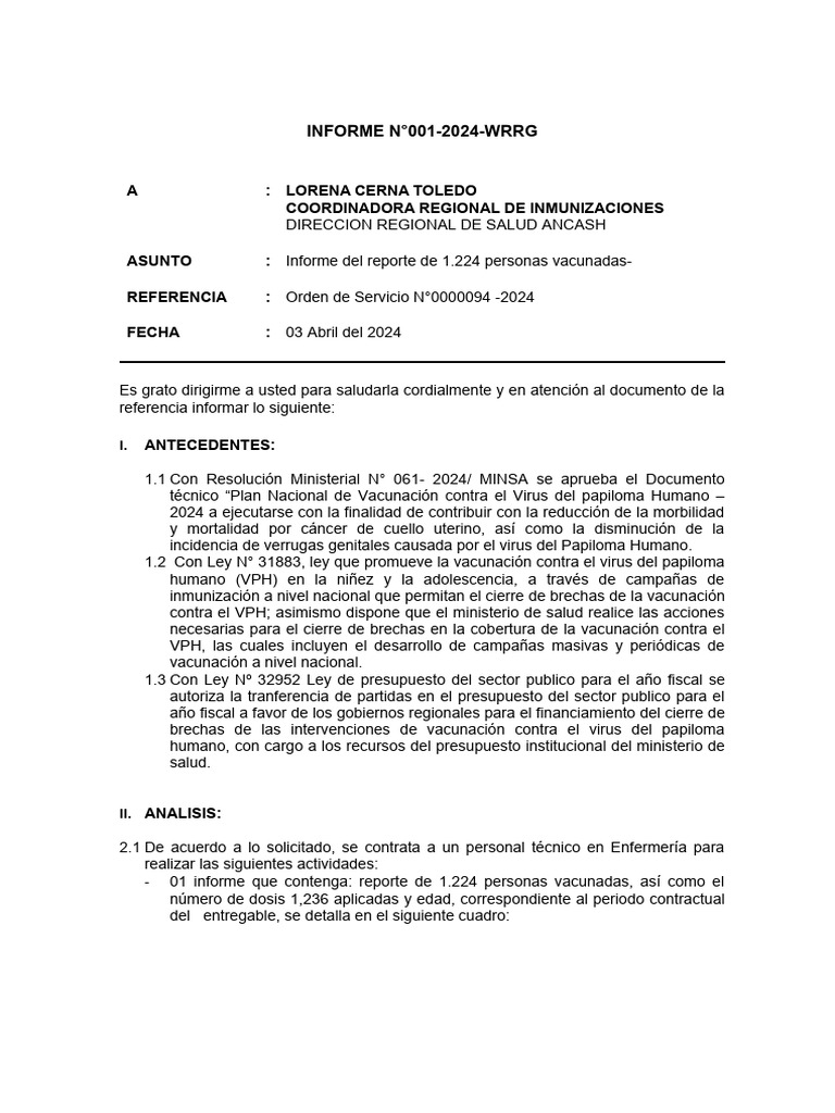 Wilmer Ramos Garcia VPH2024 | PDF | Vacunación | Especialidades Medicas