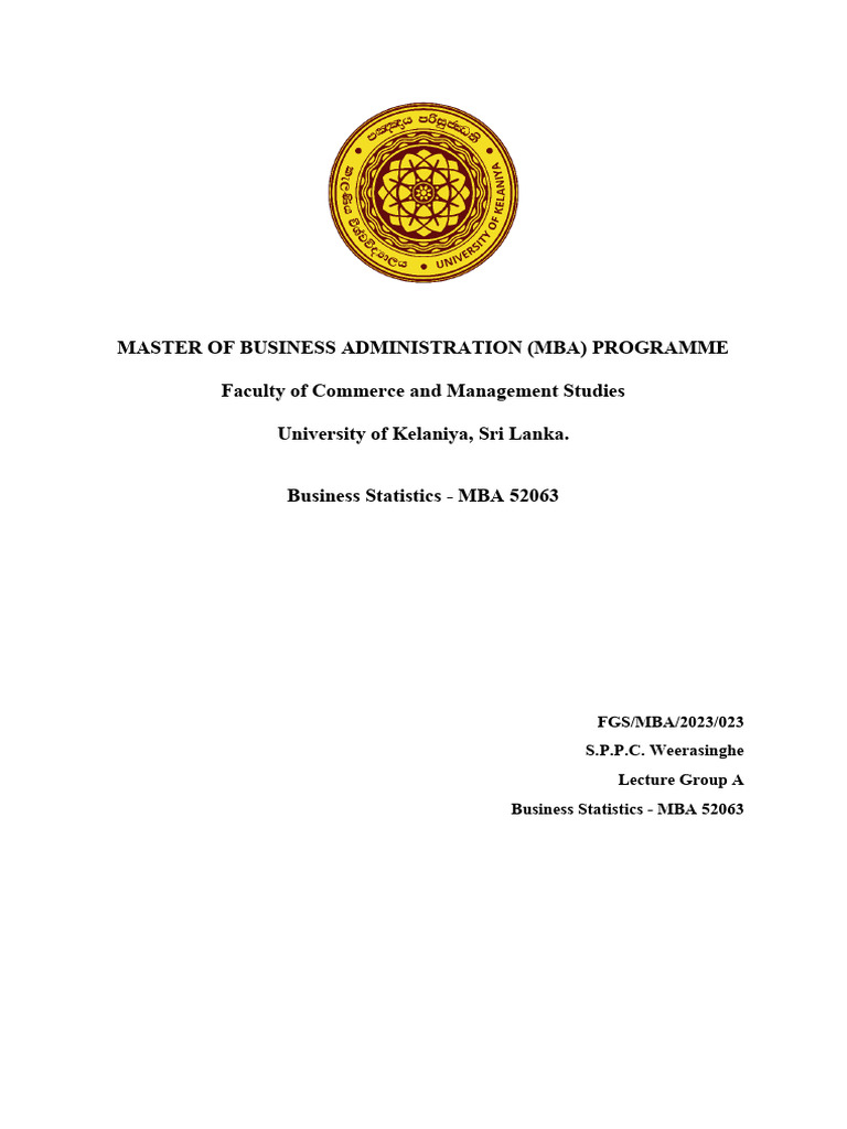 BS Individual Assignment 2 | PDF | Errors And Residuals | Regression Analysis