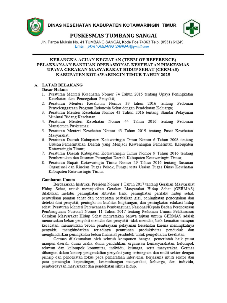 PKM TBG Sangai Tor Bok 2025 | PDF