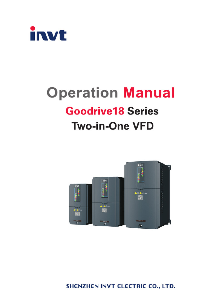 GD18 Series VFD Manual | PDF | Electrical Wiring | Electrical Engineering