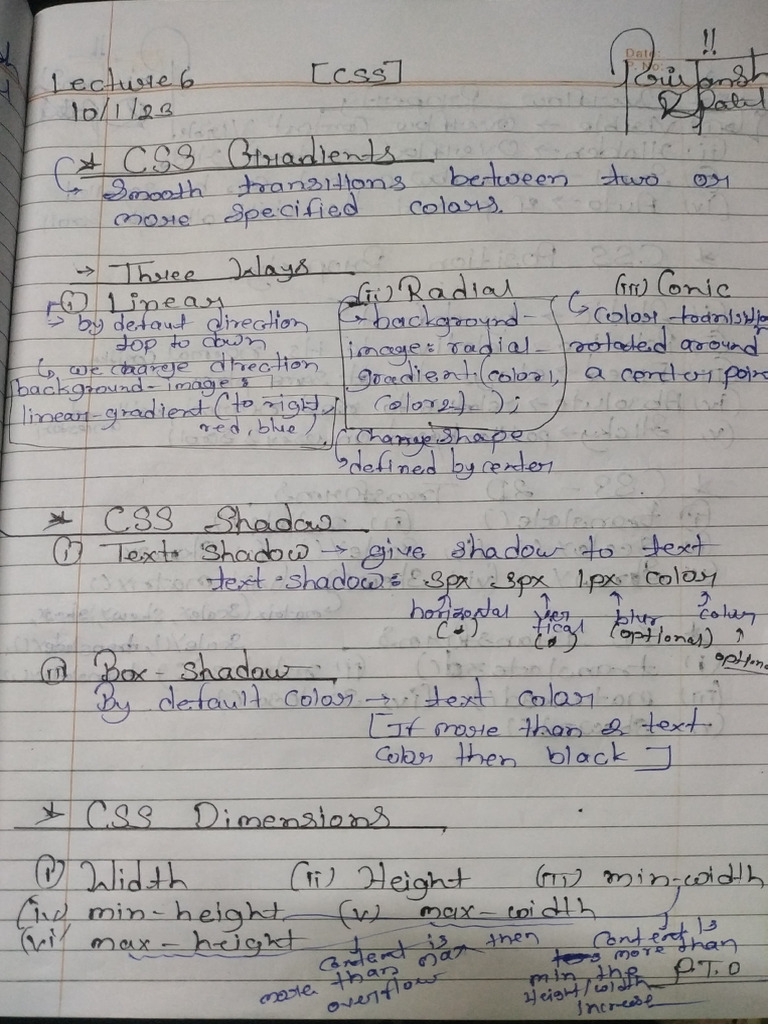 Lecture 6 Notes by Priyansh | PDF